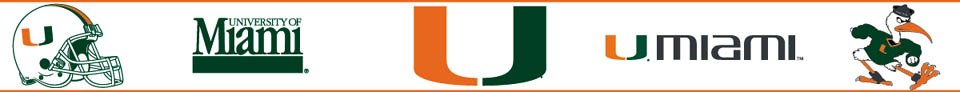 University of Miami UM Hurricanes Wall Border