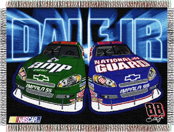 Dale Earnhardt Jr. #88 NASCAR "Flash" 48" x 60" Metallic Tapestry Throw