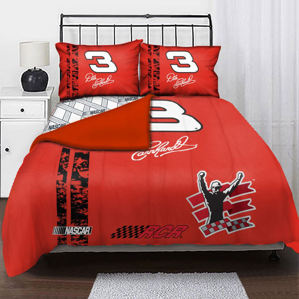 Dale Sr 3 NASCAR Twin Comforter Set with 2 Shams 63" x 86"
