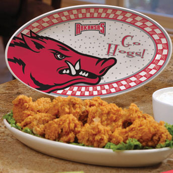 Arkansas Razorbacks NCAA College 12" Gameday Ceramic Oval Platter