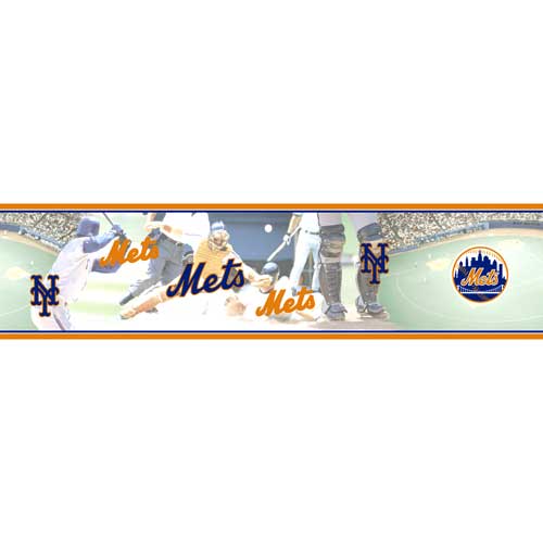 New York Mets MLB Wall border