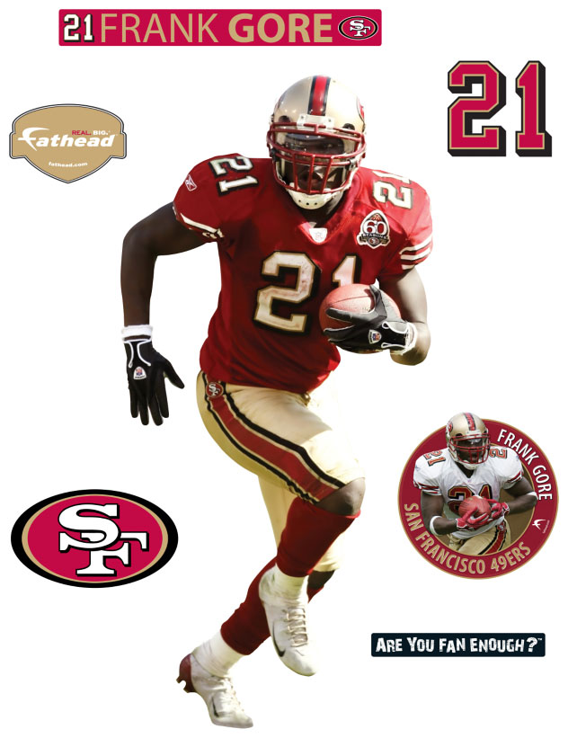 Frank Gore Fathead NFL Wall Graphic