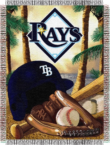 Tampa Bay Devil Rays MLB "Home Field Advantage" 48" x 60" Tapestry Throw