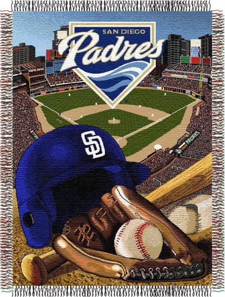 San Diego Padres MLB "Home Field Advantage" 48" x 60" Tapestry Throw