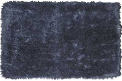 Flokati BLACK Rug (31" x 47")