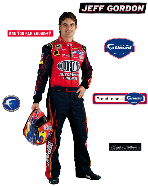 JEFF GORDON 24 - Driver Fathead NASCAR Wall Graphic