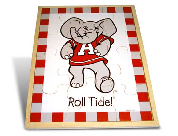 University of Alabama Crimson Tide Wooden Puzzle