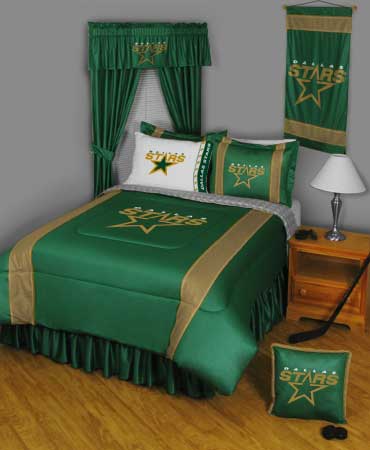 Dallas Stars Side Lines Comforter / Sheet Set