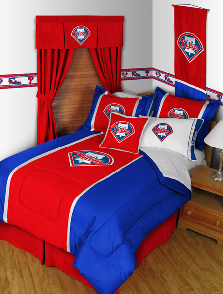 Philadelphia Phillies MLB Microsuede Comforter / Sheet Set