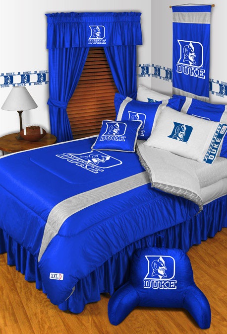 Duke Blue Devils Side Lines Comforter / Sheet Set