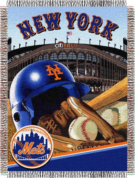 New York Mets MLB "Home Field Advantage" 48" x 60" Tapestry Throw