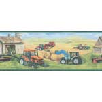 Tractors On The Farm Wall Border